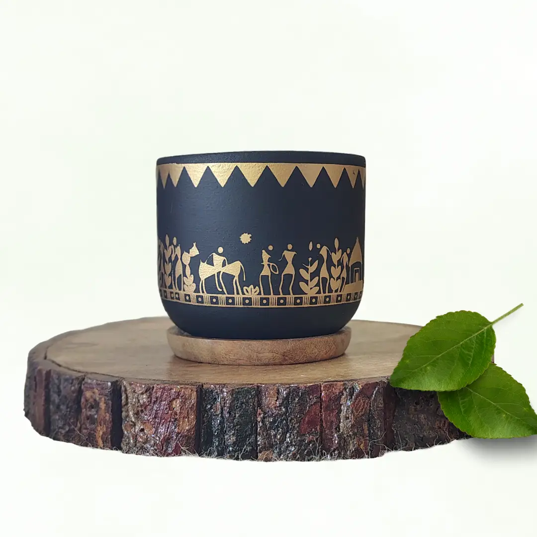 Kyna Tribal Terracotta Pot | Buy Terracotta Pots Online | Vaneyara